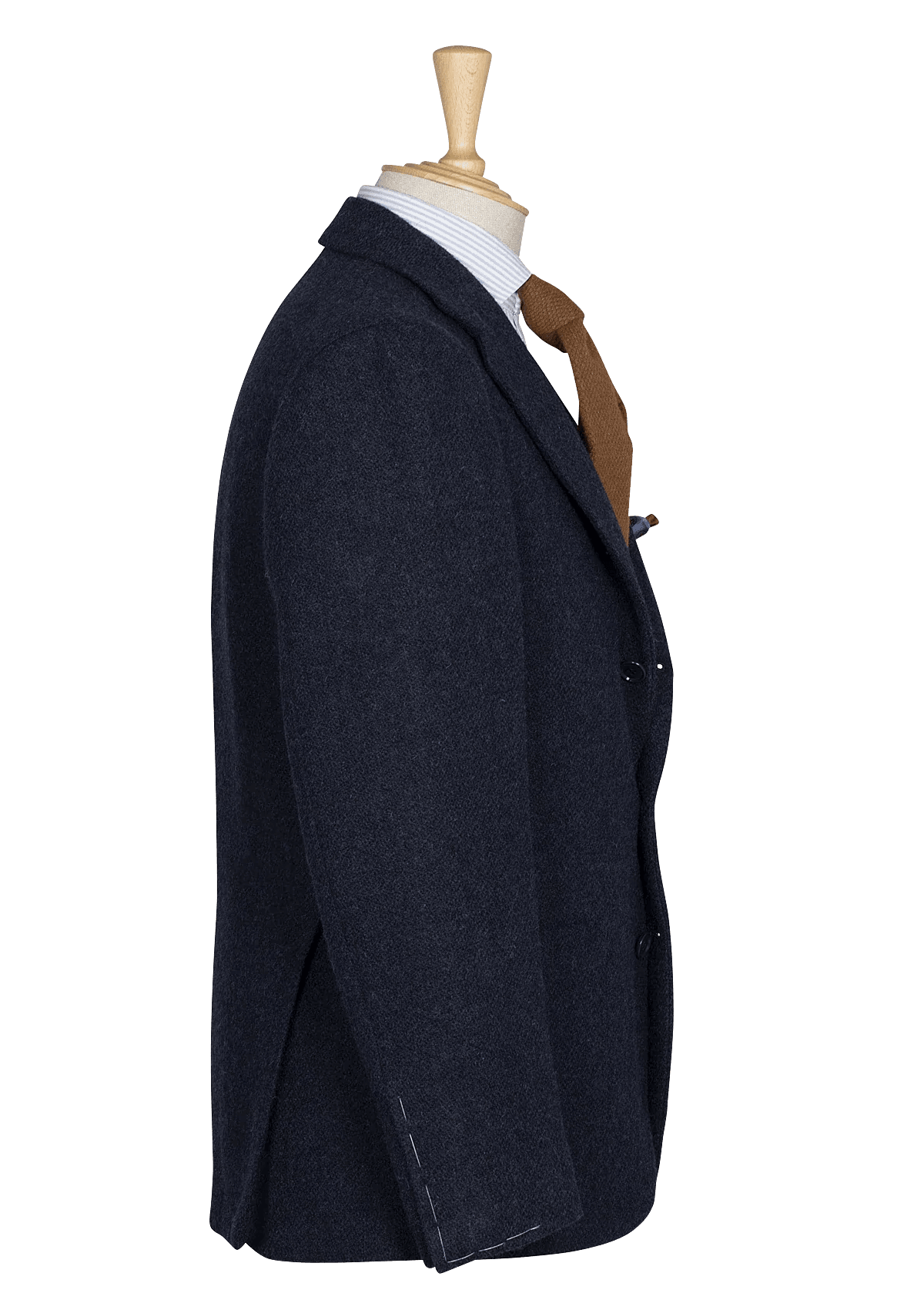 Deep Blue Tweed Unstructured Jacket | Stefano Bemer