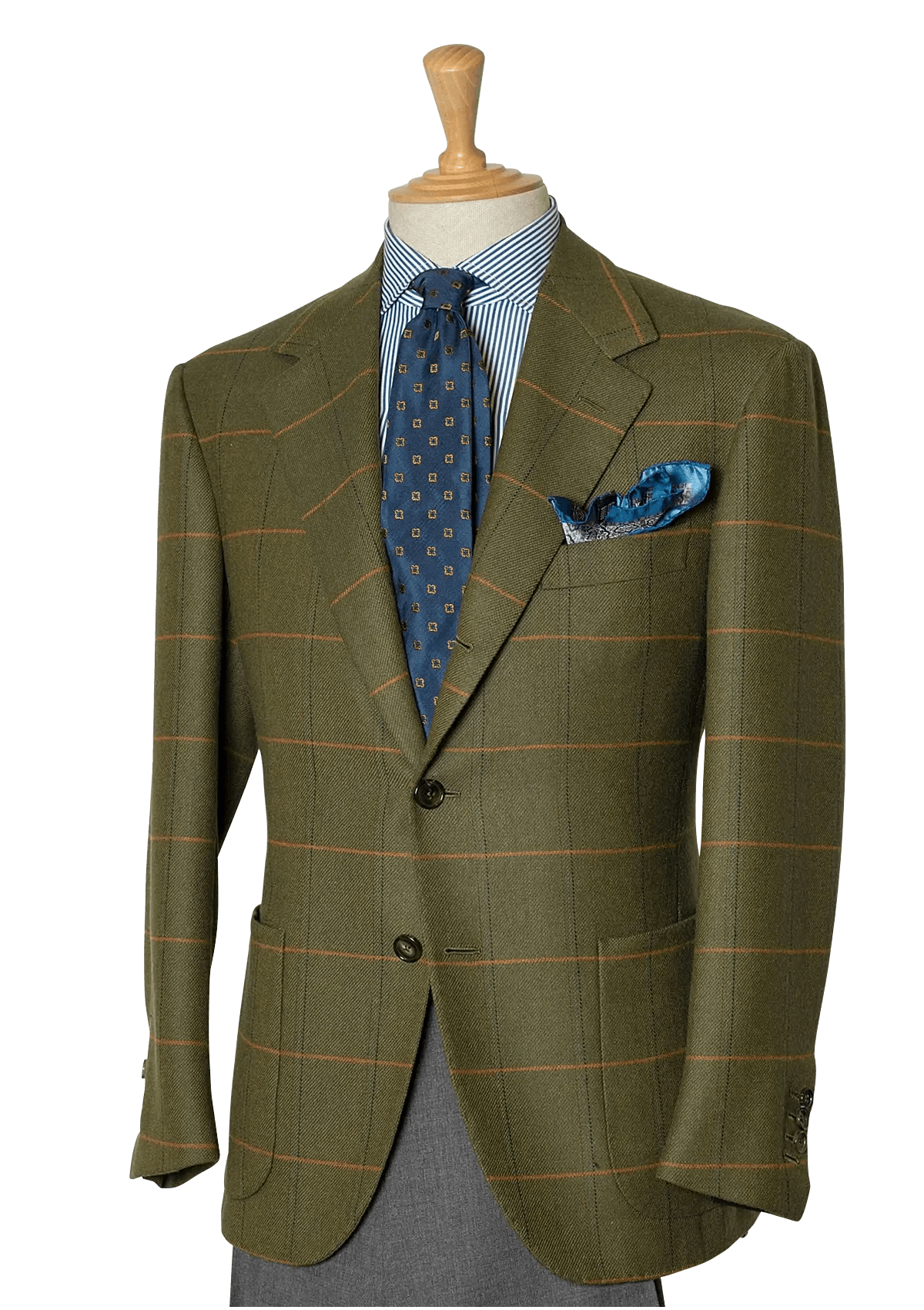 Men's Green Tweed Sport Coat in W Bill Tweed – Stefano Bemer