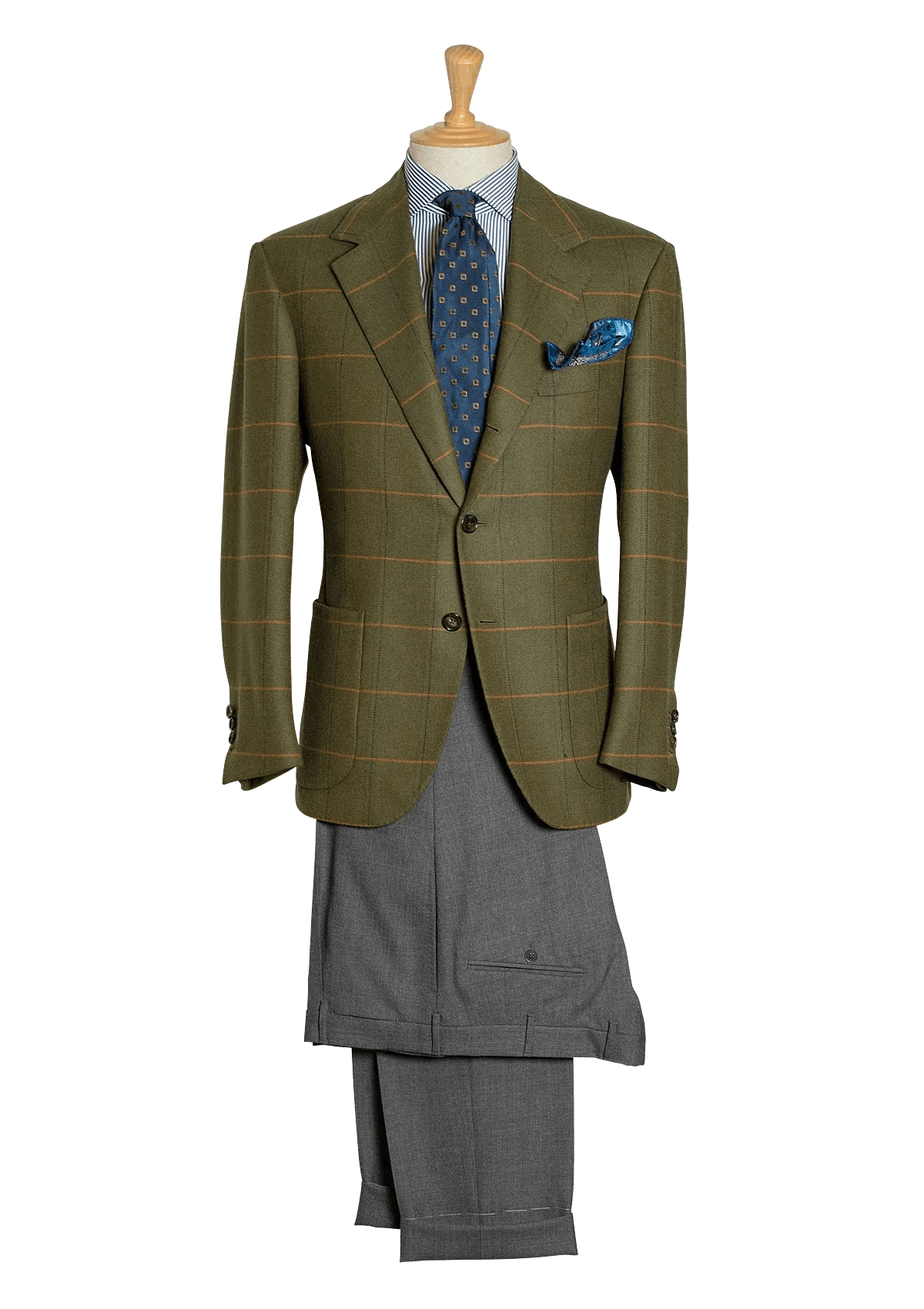Men's Green Tweed Sport Coat in W Bill Tweed – Stefano Bemer
